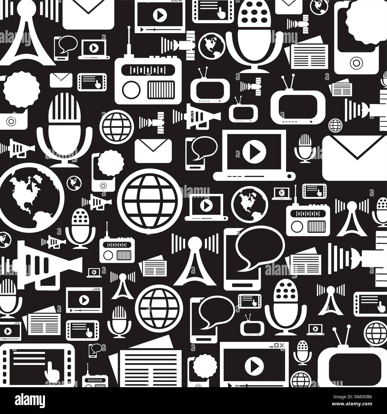 Tv, radio, newspaper Stock Vector Images - Alamy