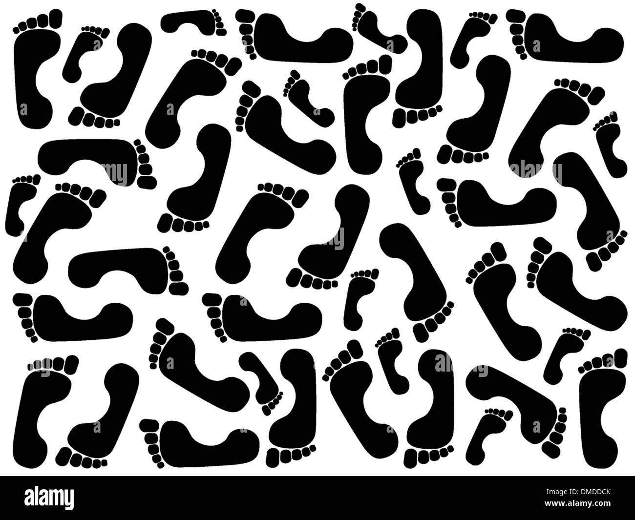 Child footprints Stock Vector Images - Alamy