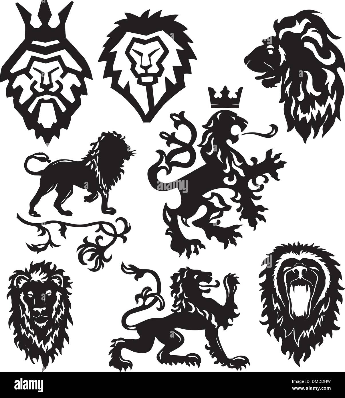 Heraldic coat arms family Stock Vector Images - Alamy