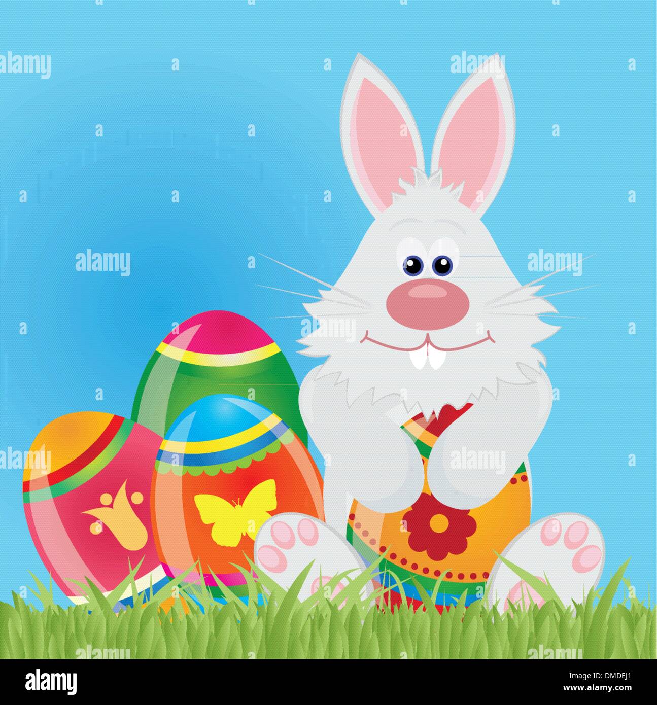 Smiling easter eggs Stock Vector Images - Alamy