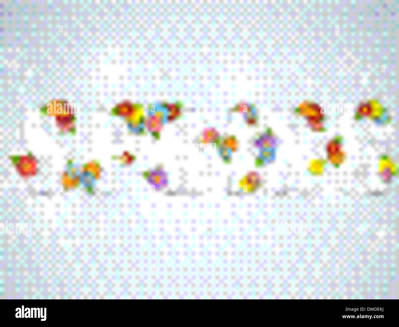 Alphabet Glass Spring with Flowers Stock Vector Image & Art - Alamy