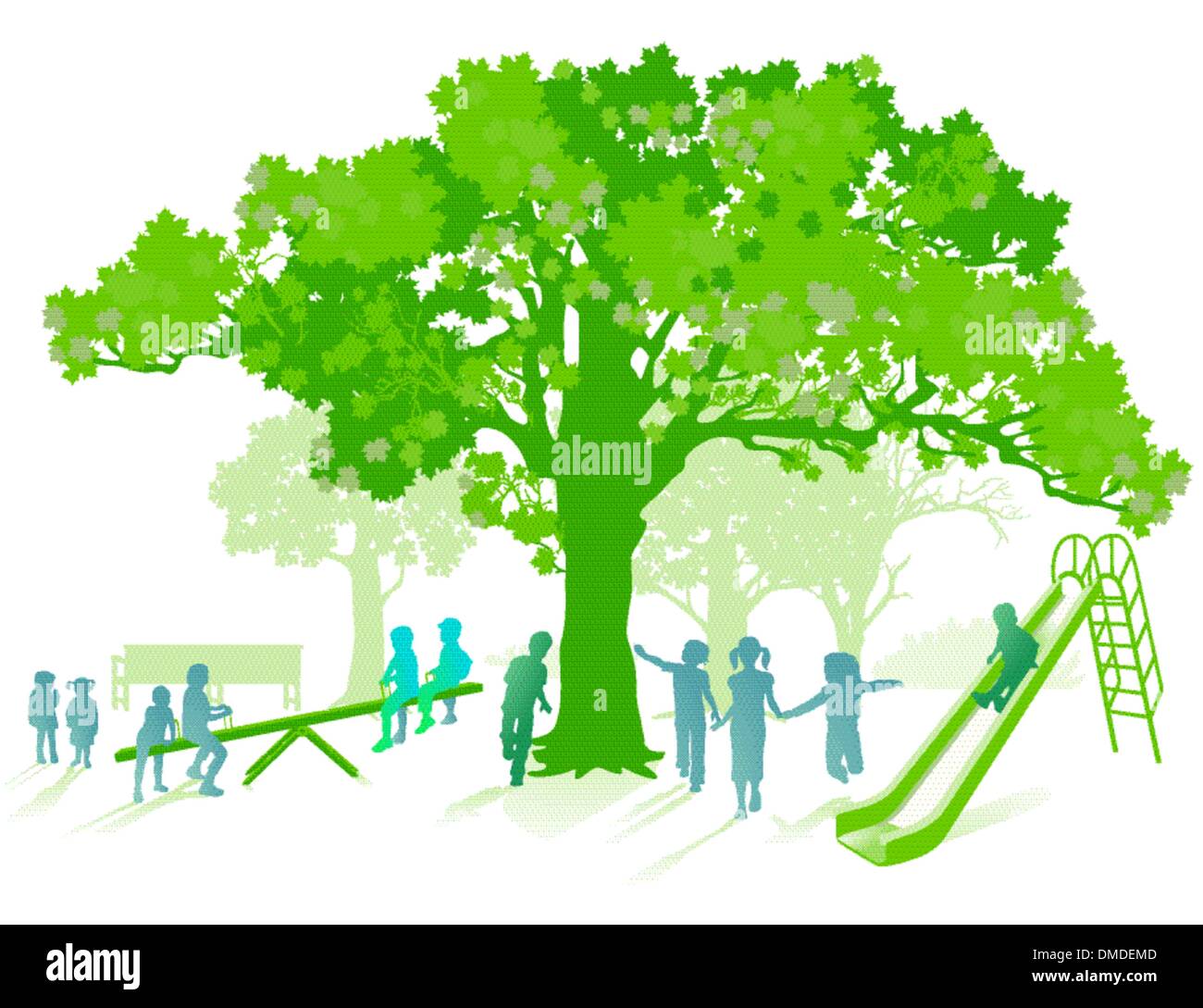 Playground Stock Vector Images - Alamy