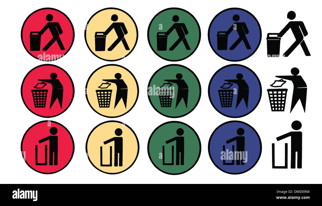 Keep clean recycle vector signs Stock Vector Image & Art - Alamy