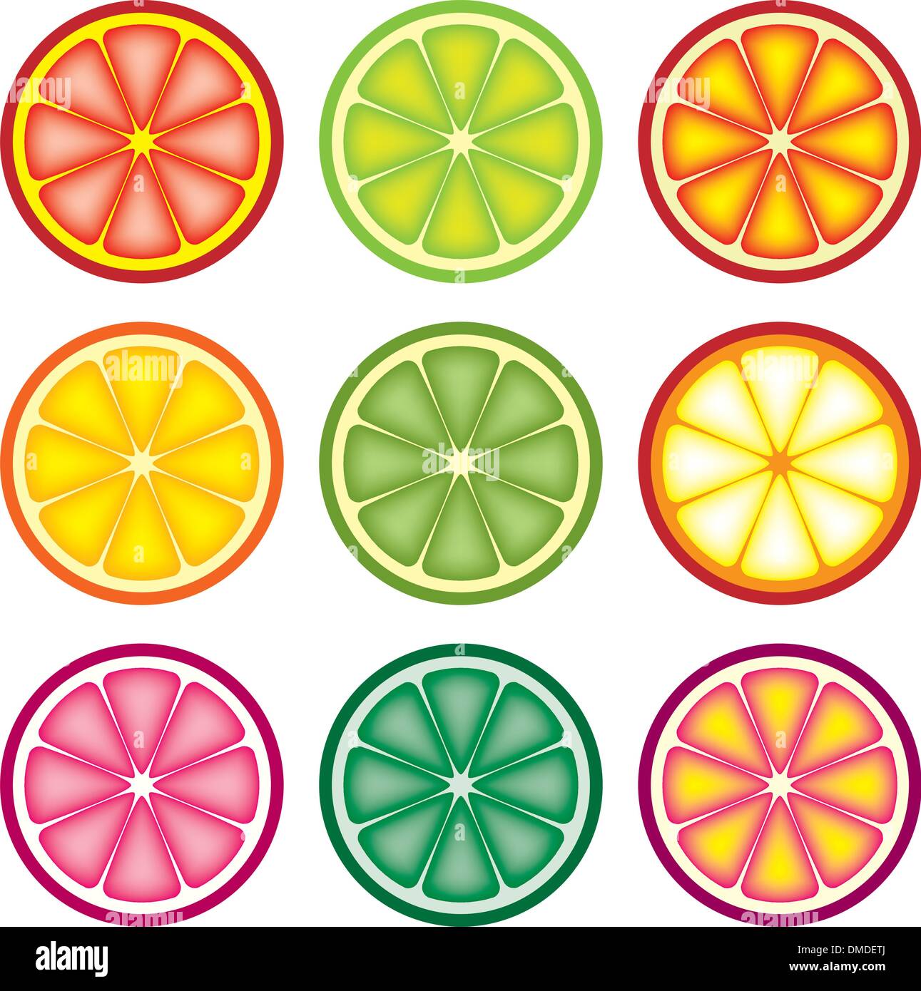 vector citrus slices Stock Vector Image & Art - Alamy