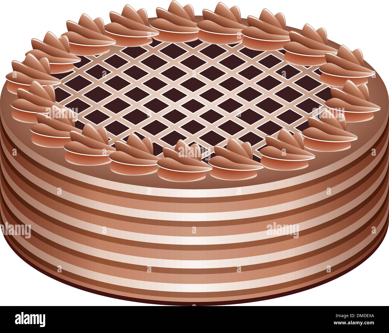 Decor cake Stock Vector Images - Alamy