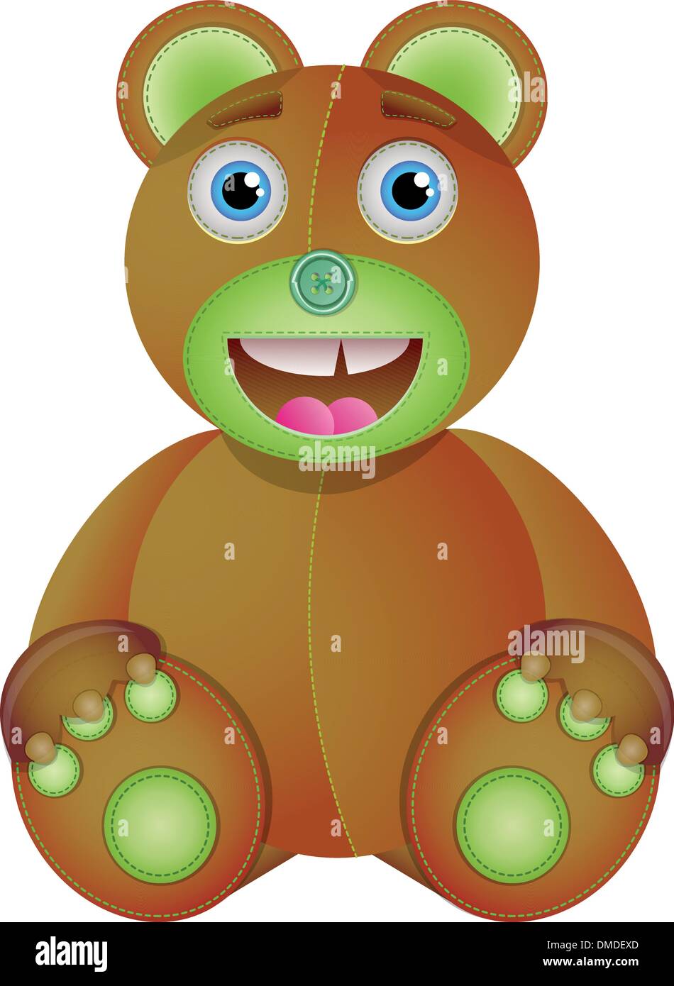 Bear toy vector Cut Out Stock Images & Pictures - Alamy