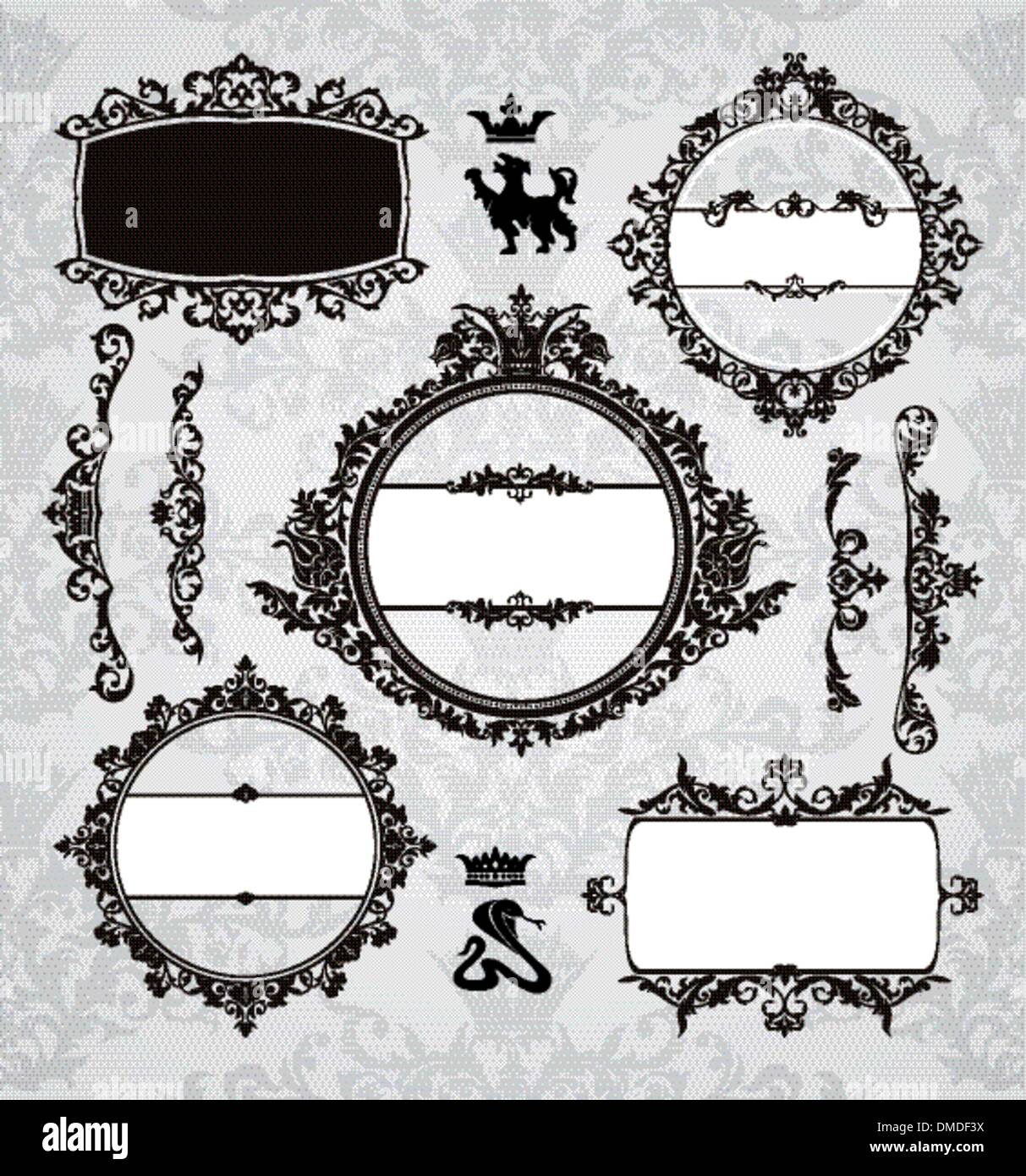 vintage design elements Stock Vector Image & Art - Alamy