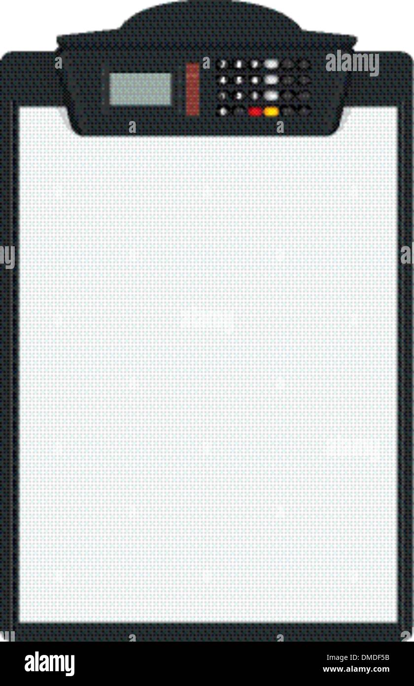 Calculator paper clip Stock Vector Images - Alamy