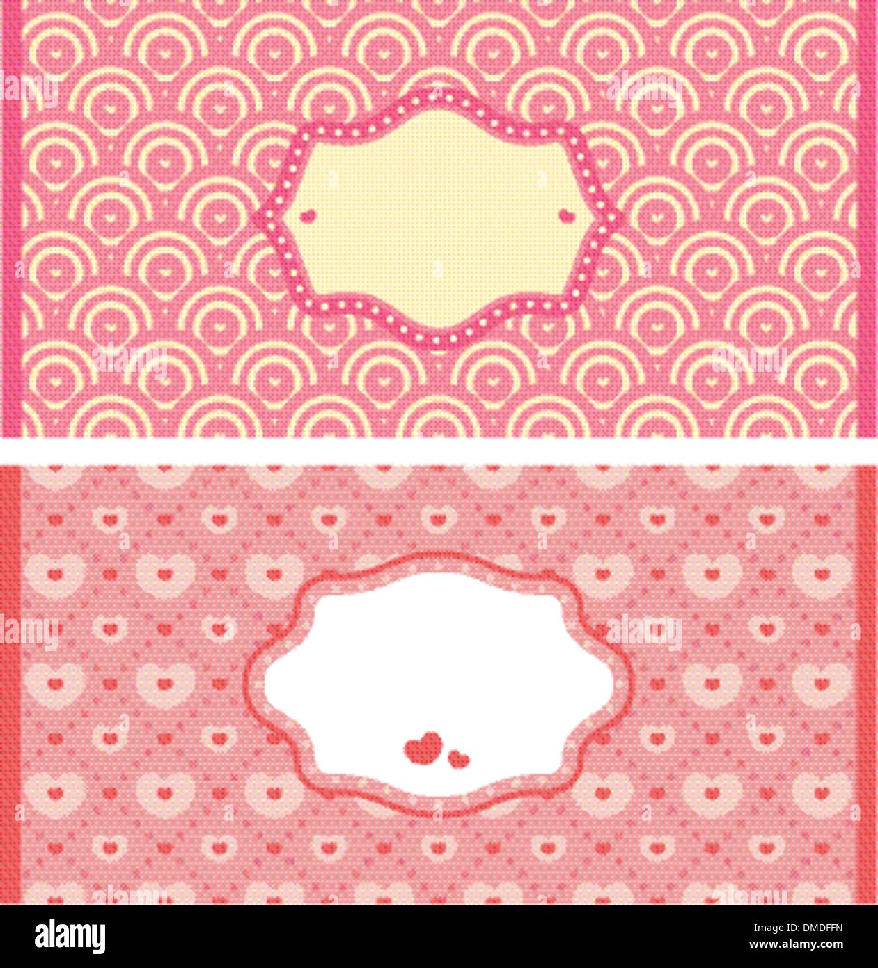 Valentines day horizontal border Stock Vector Images - Alamy