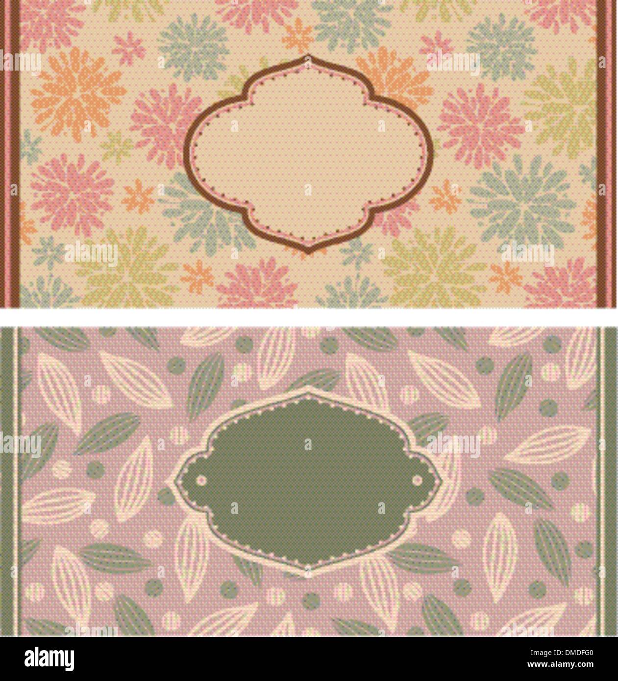 Set of card in retro style Stock Vector Image & Art - Alamy