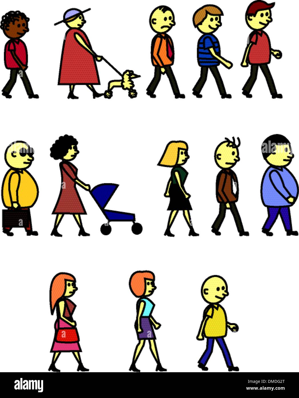 Urban people focus Stock Vector Images - Alamy