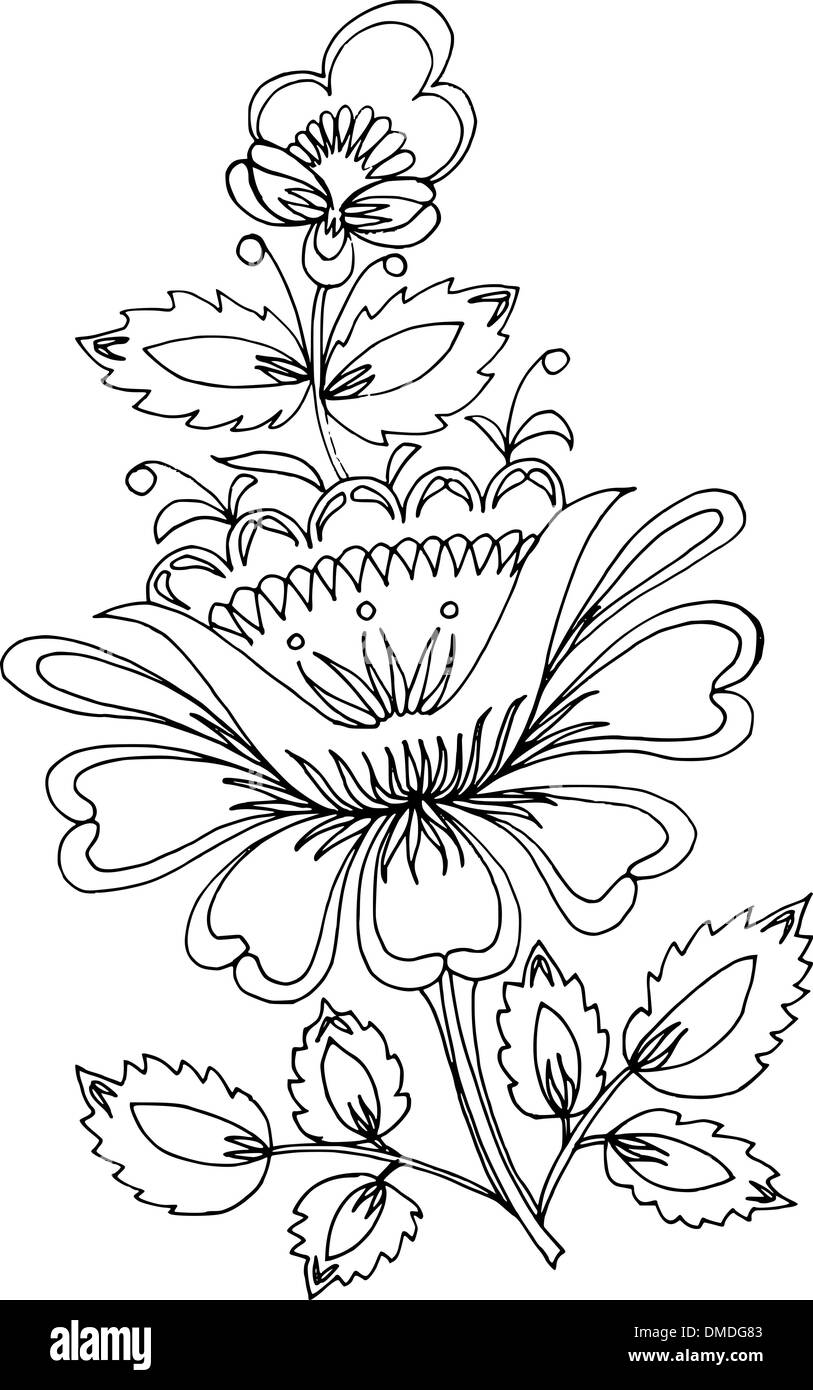 Watercolor flower vector vectors hi-res stock photography and images ...