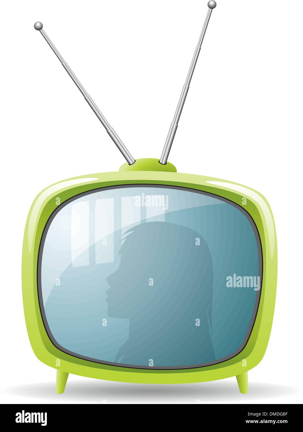 vector tv set Stock Vector Image & Art - Alamy