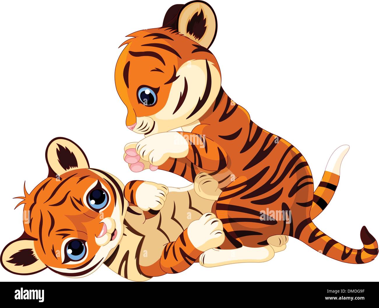 Cute baby tiger character Stock Vector Images - Alamy