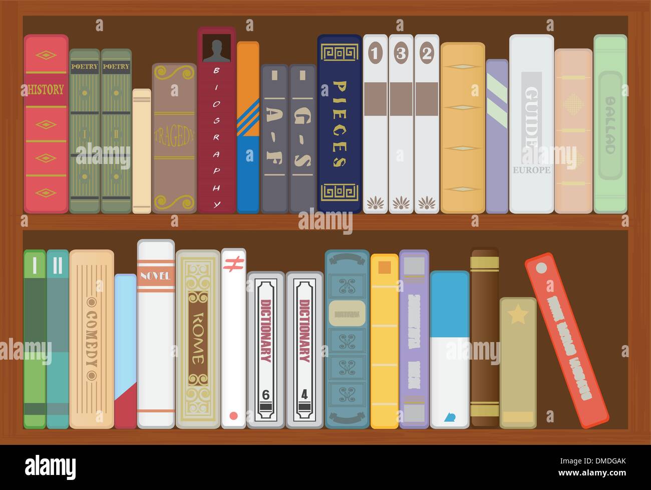 Big old library books Stock Vector Images - Alamy