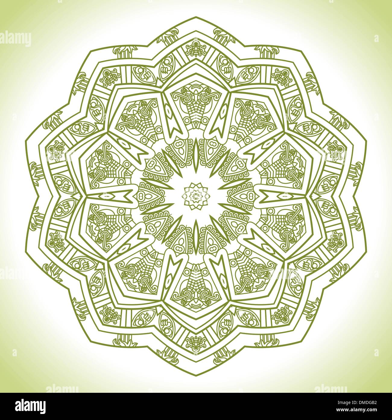 Vector Round Decorative Design Element Stock Vector Image & Art - Alamy
