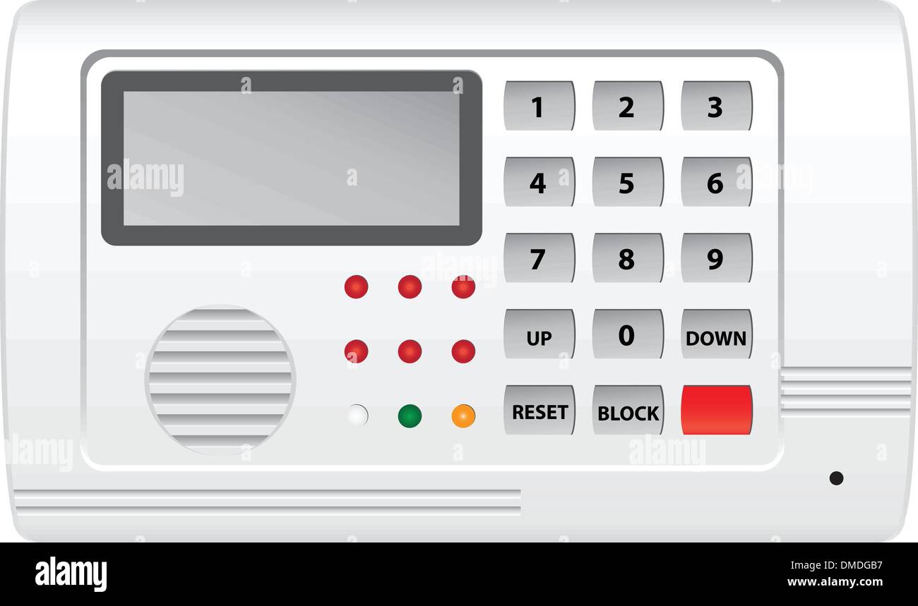 Home Security System Stock Vector Image & Art - Alamy
