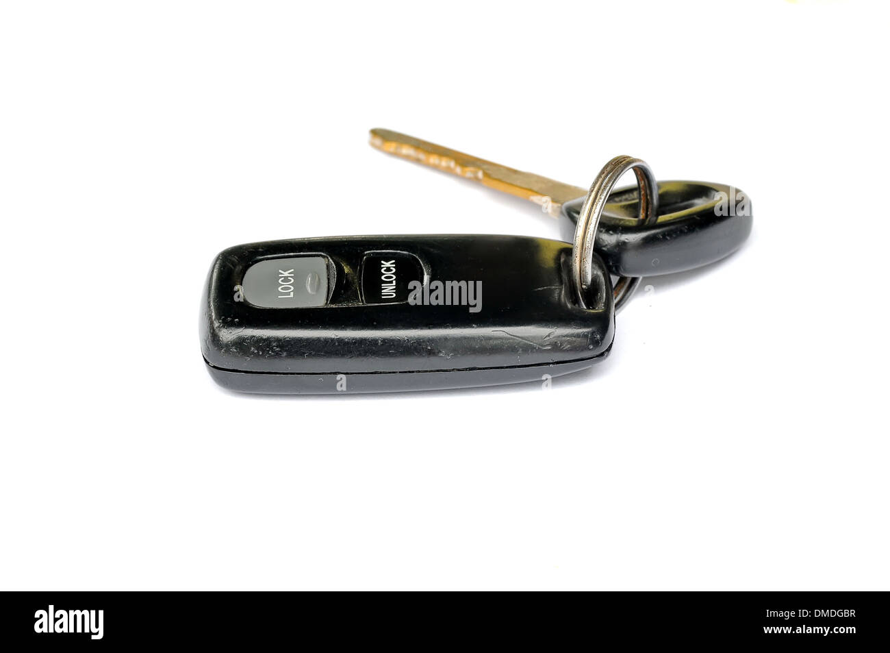 Car key isolated on the white background Stock Photo - Alamy