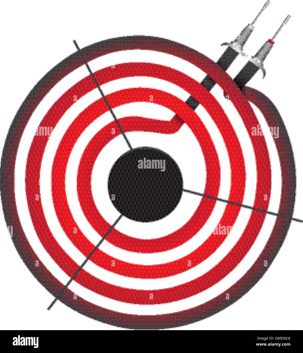 Red hot burner Stock Vector Images - Alamy