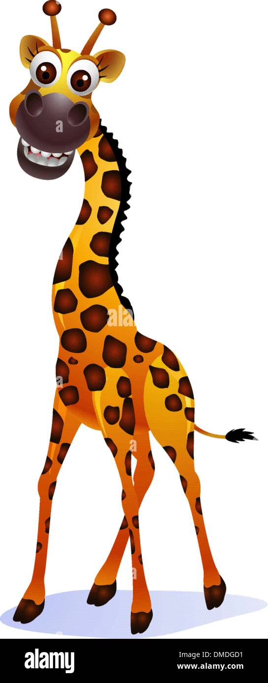 Cute giraffe cartoon Stock Vector Image & Art - Alamy