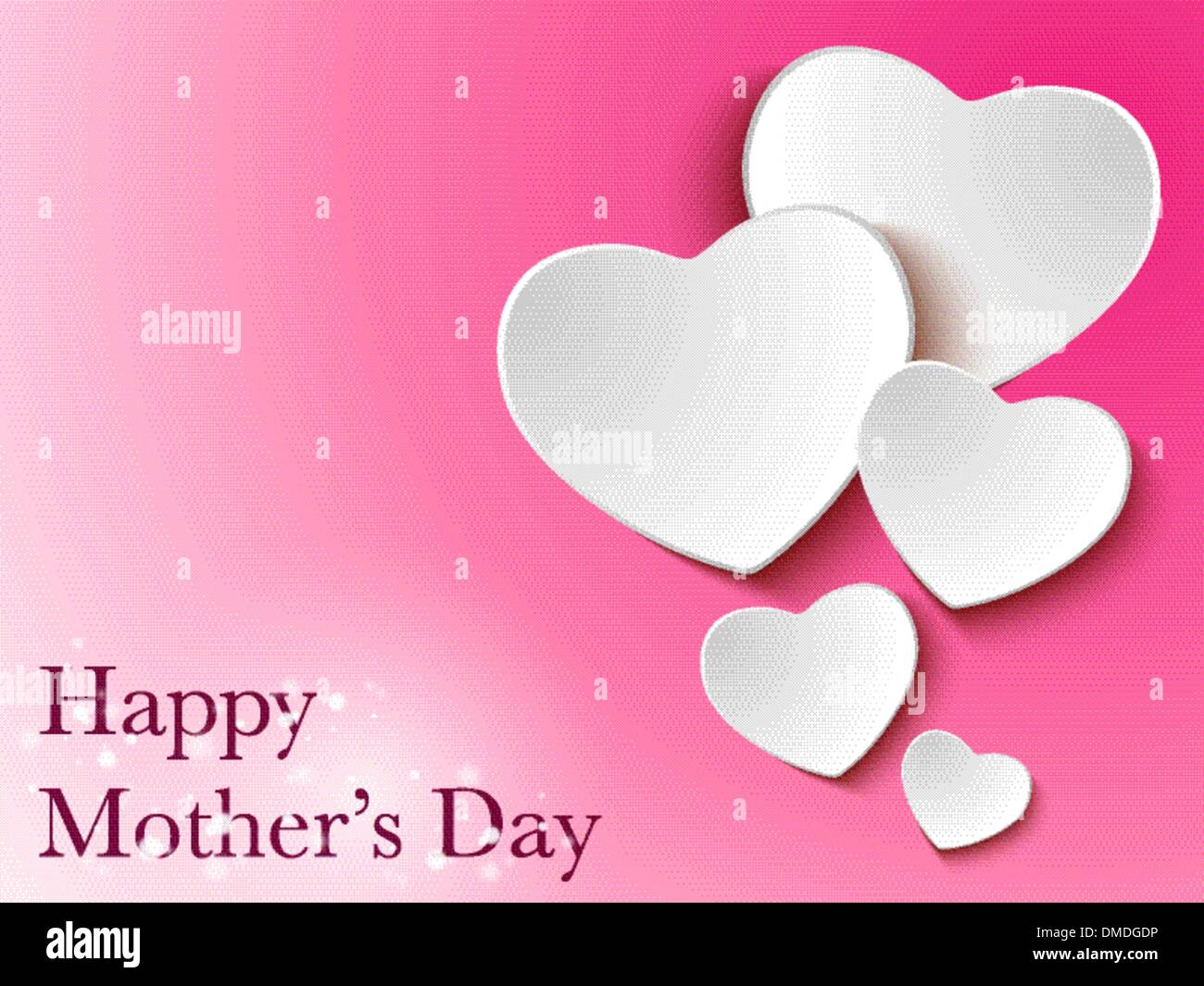 Happy Mother Day Heart Background Stock Vector Image & Art - Alamy