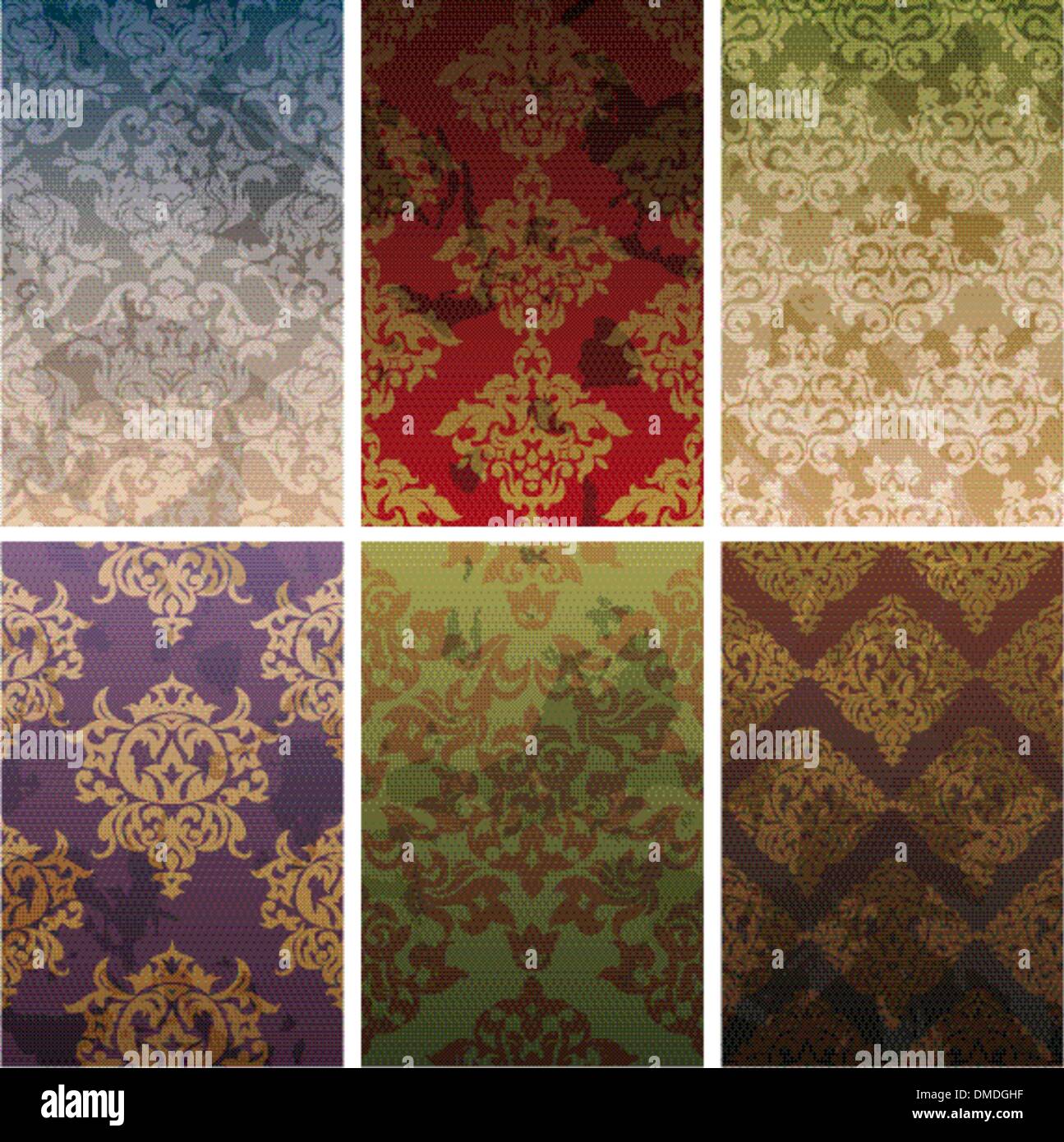 set of seamless vintage background Stock Vector Image & Art - Alamy