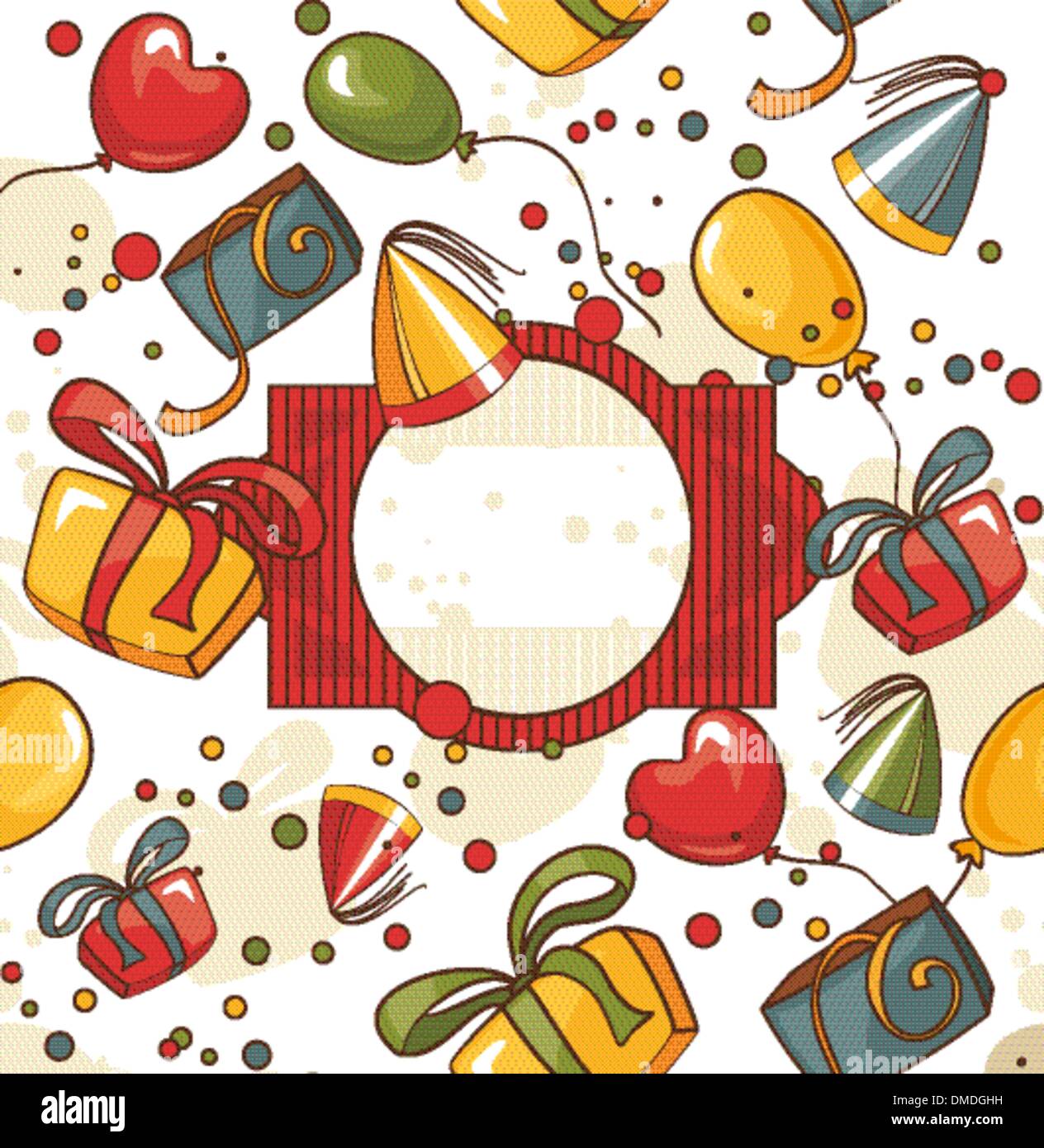 happy birthday vector card Stock Vector Image & Art - Alamy