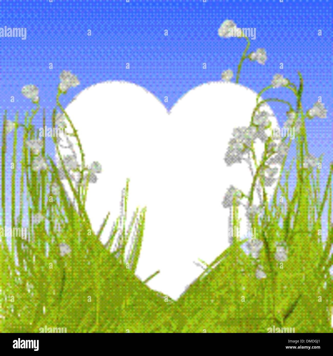 Heart shape card Stock Vector Image & Art - Alamy