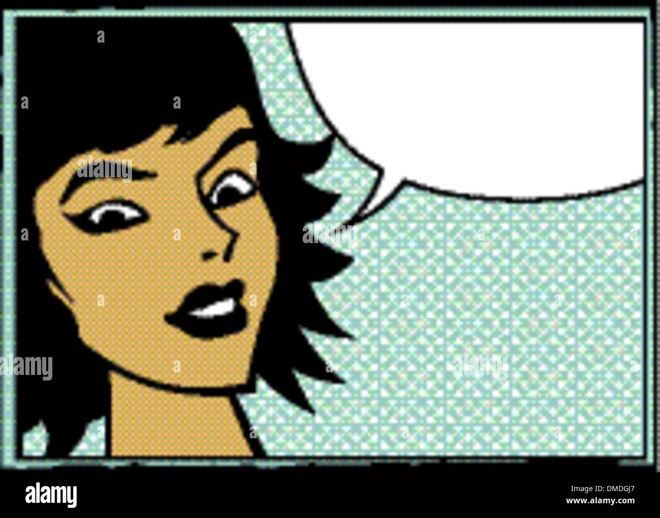 Woman expression secret Stock Vector Images - Alamy