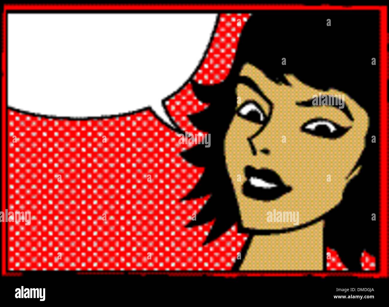 Communication bubble girl design hi-res stock photography and images ...