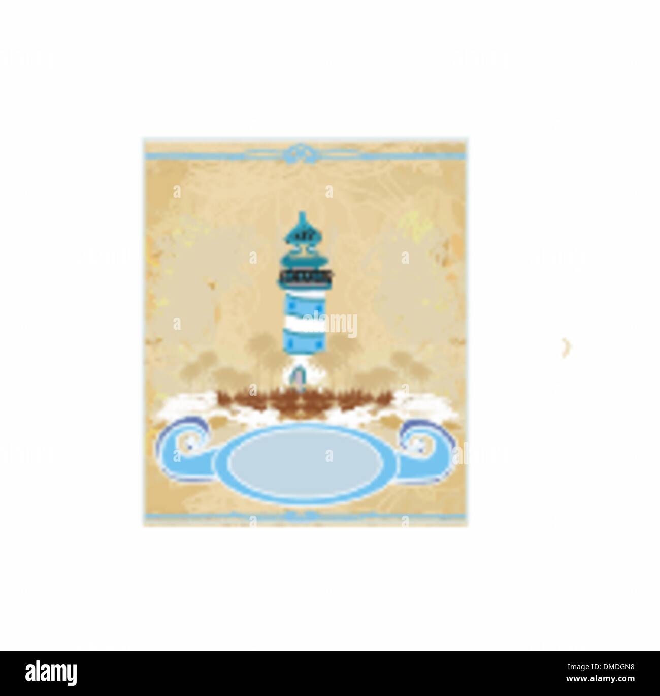 Blue sea cloudy sky background Stock Vector Images - Alamy