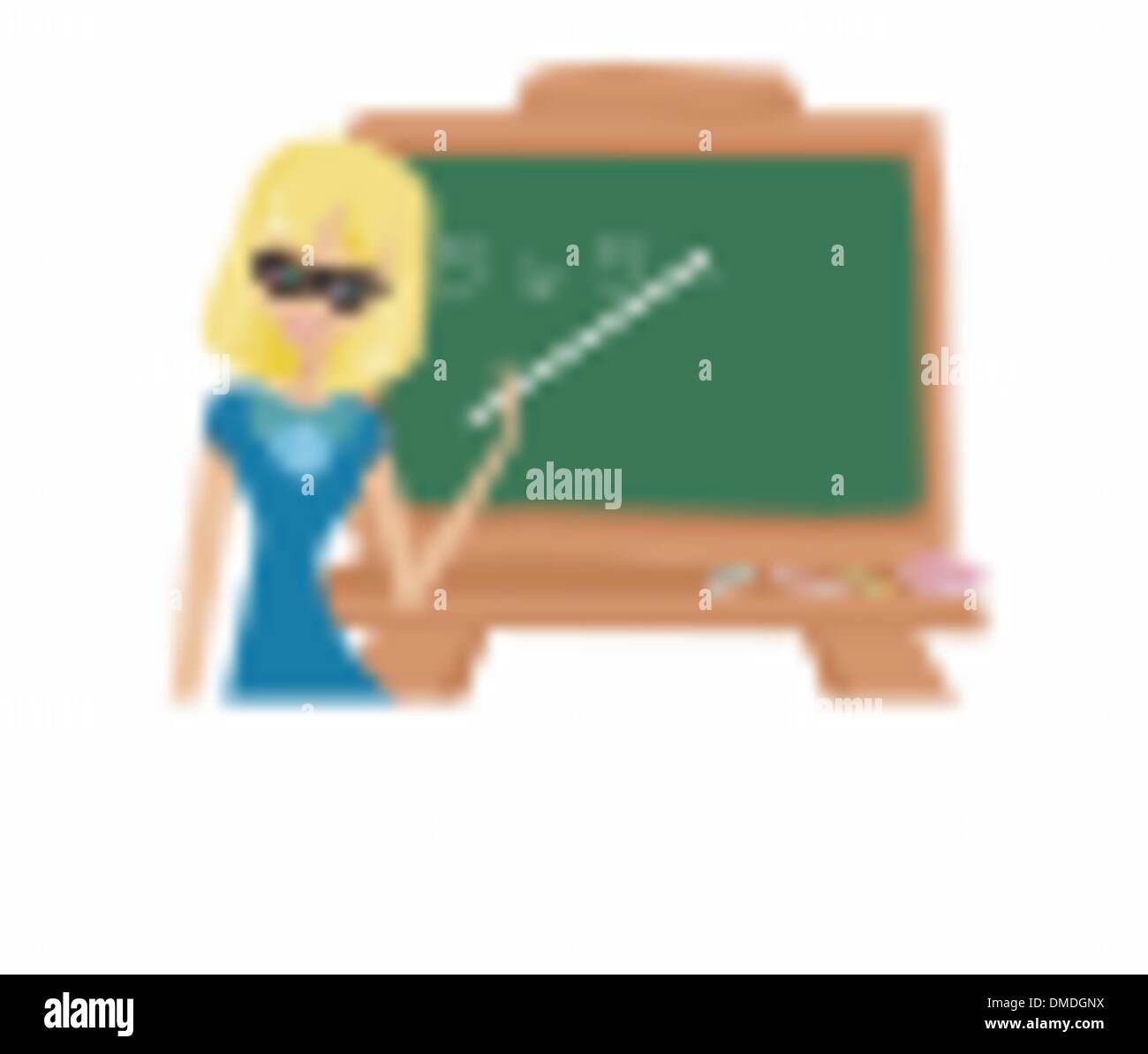 vector teacher at the blackboard Stock Vector Image & Art - Alamy