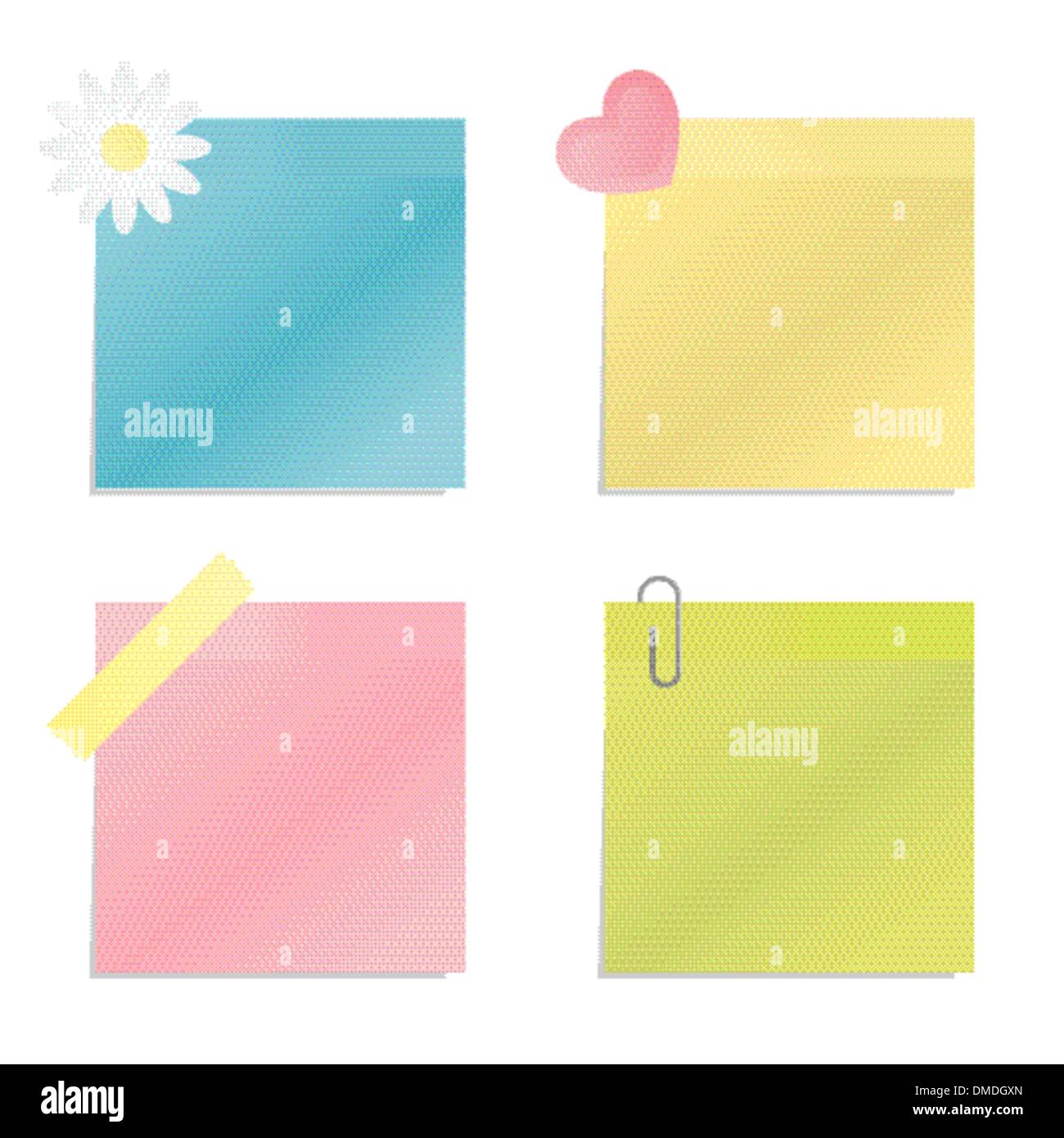 Colorful paper stick notes Stock Vector Image & Art - Alamy