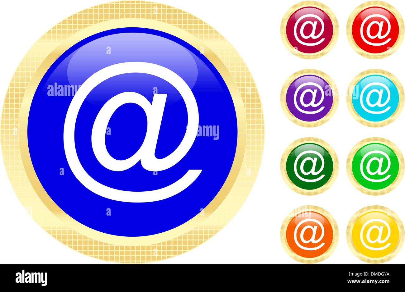 AT Symbol Stock Vector Image Art Alamy