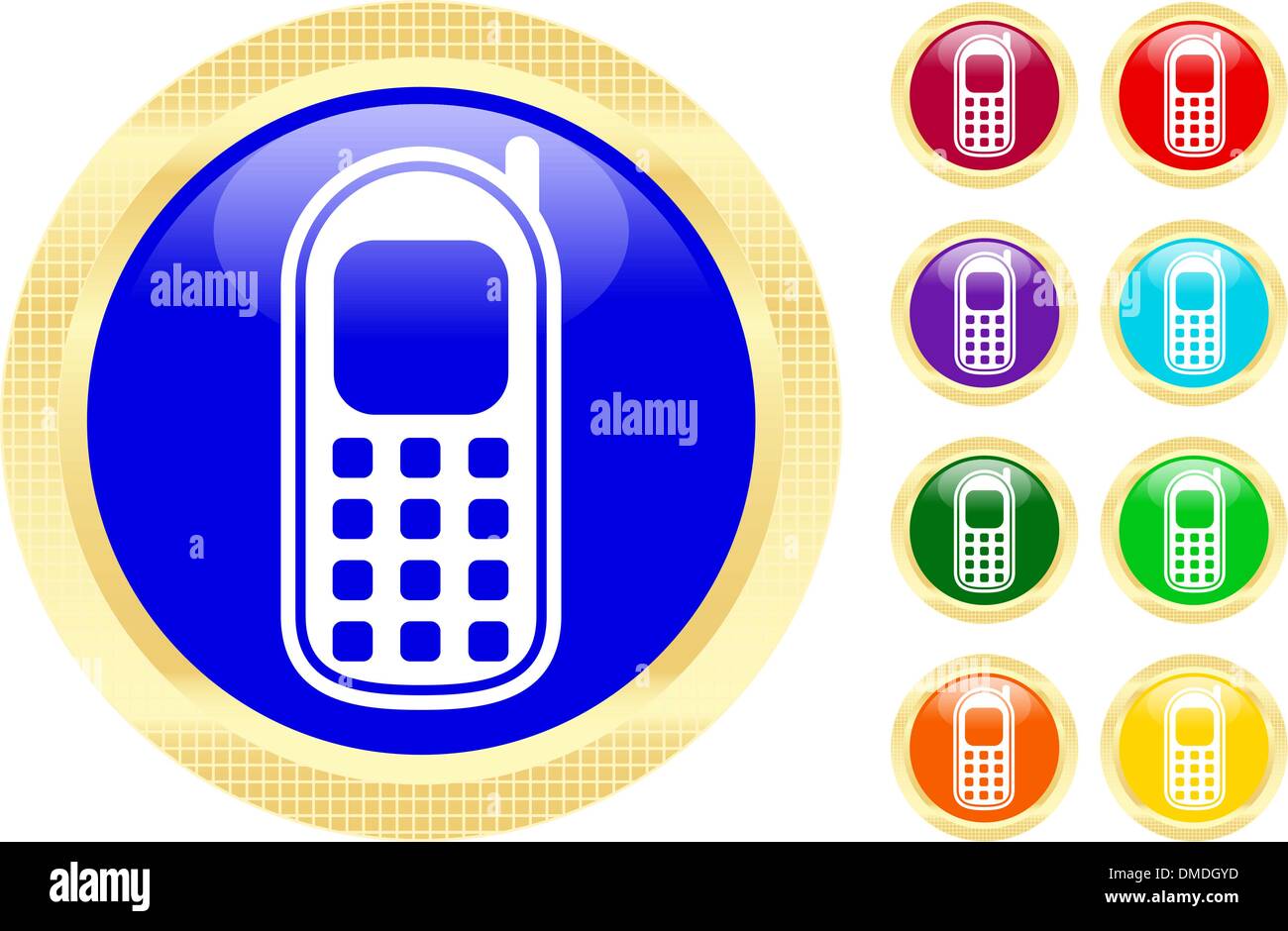 Gold bluetooth vector vectors hi-res stock photography and images - Alamy