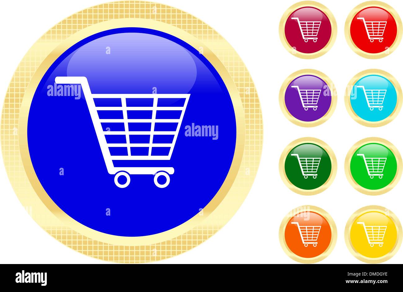 Round cart vector vectors hi-res stock photography and images - Alamy
