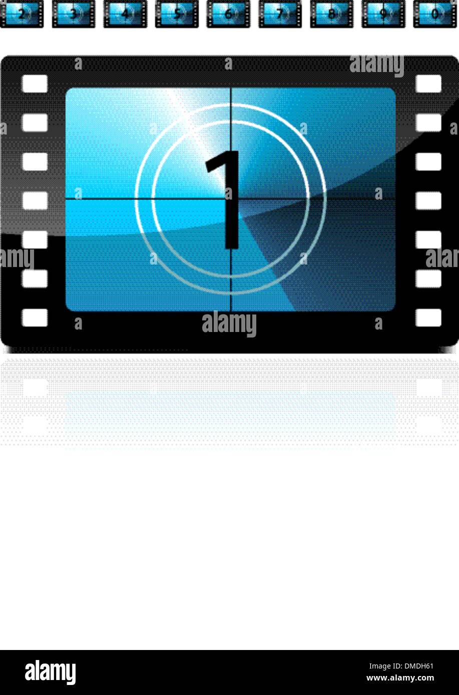 Film countdown from 1 to 9 Stock Vector Image & Art - Alamy