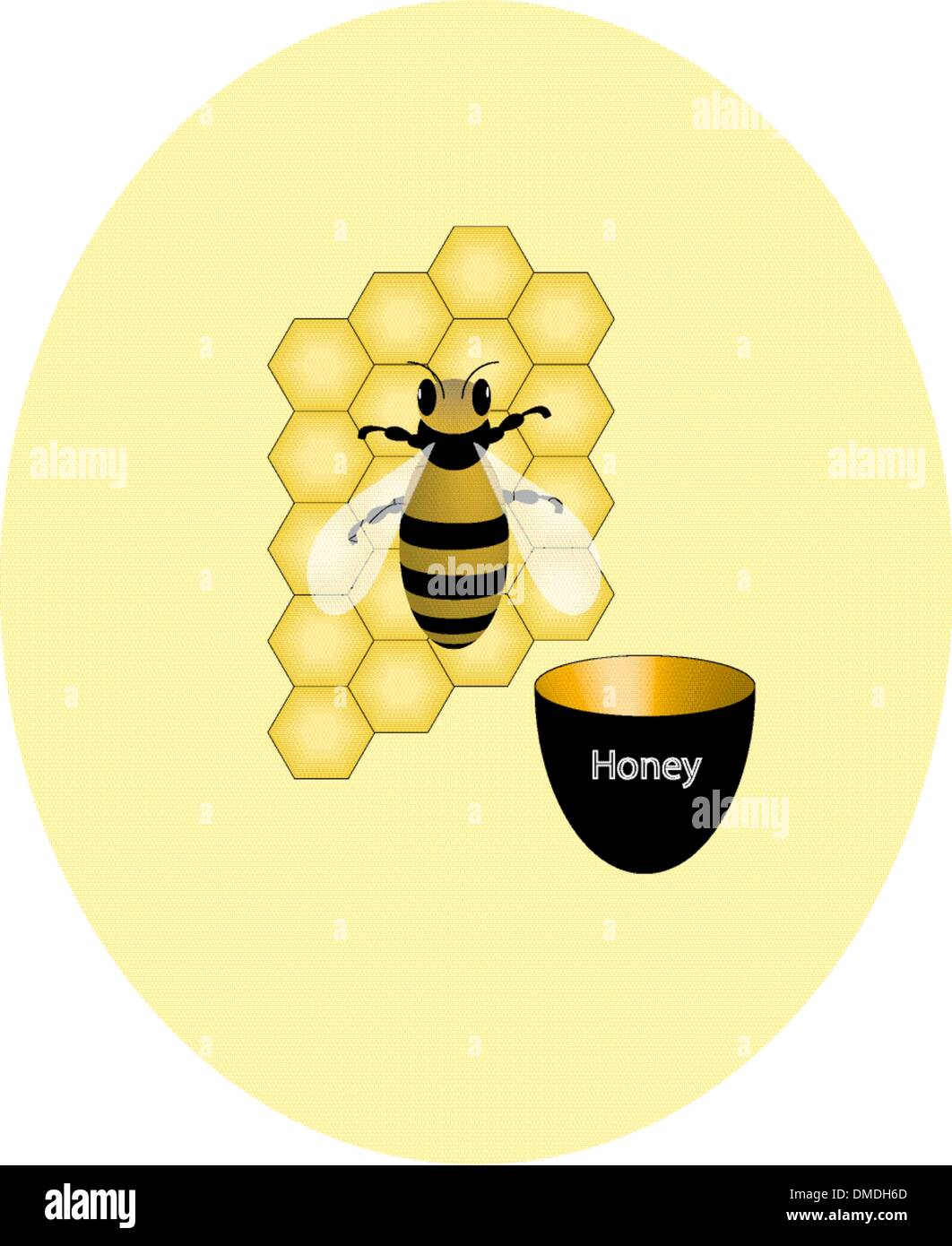 Bee pollen wax Stock Vector Images - Alamy