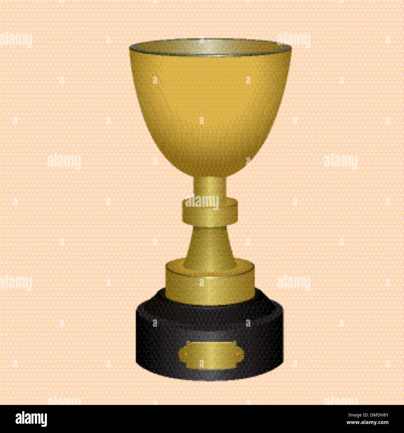 Sports gold trophy Stock Vector Image & Art - Alamy