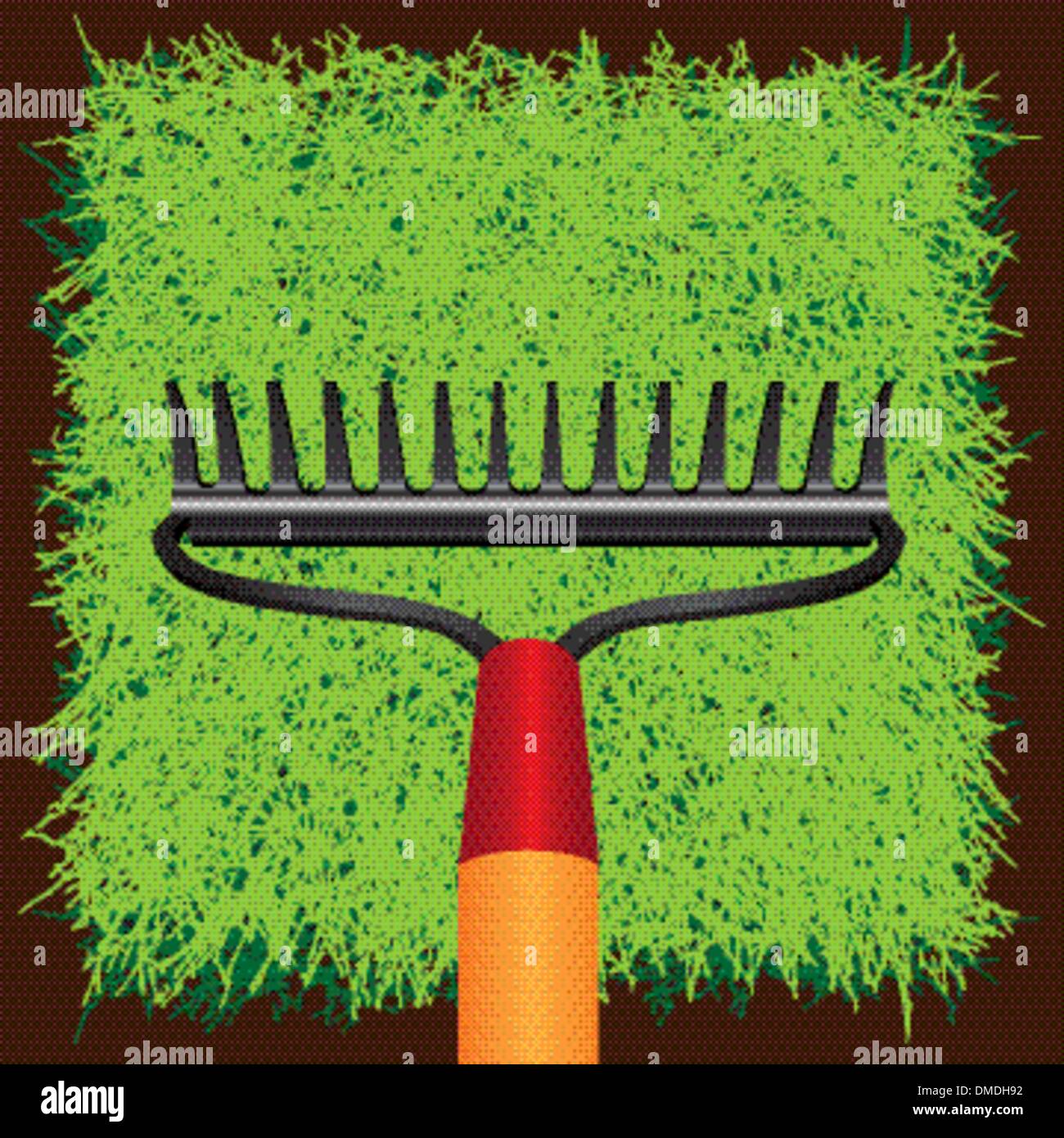 Grass sod and Garden rakes Stock Vector Image & Art - Alamy