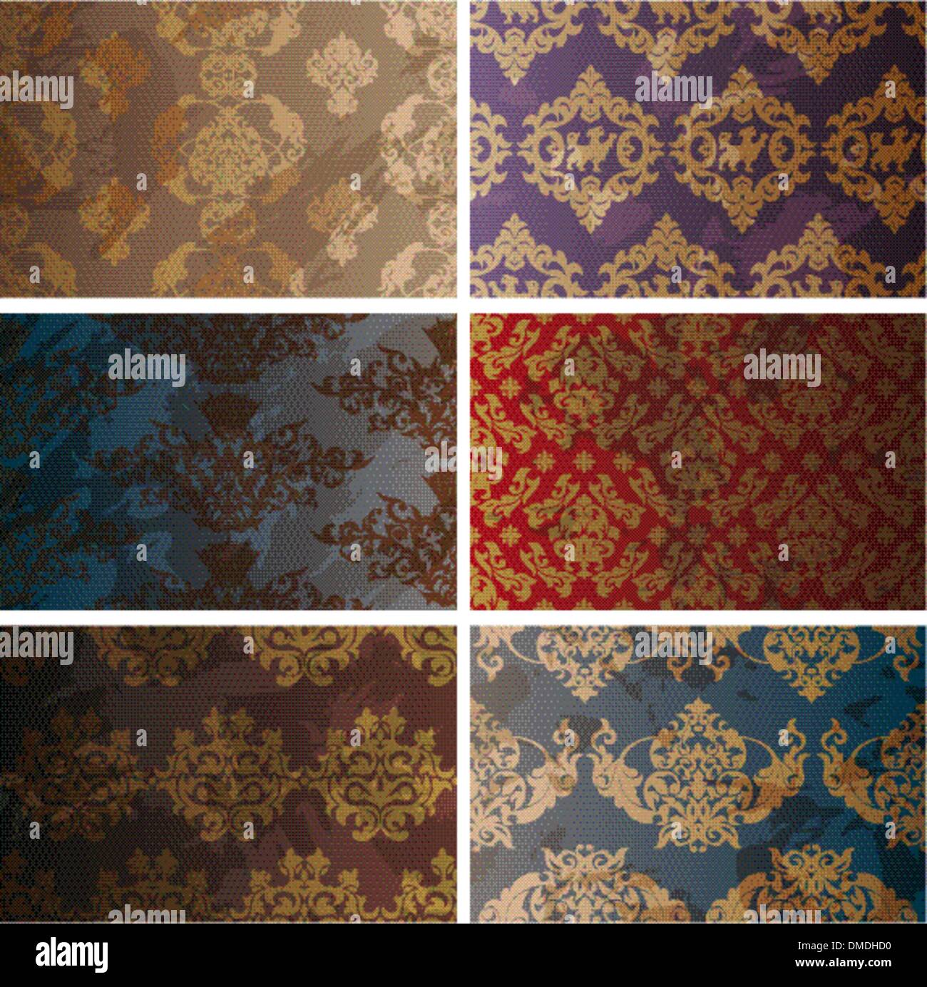 set of seamless vintage background Stock Vector Image & Art - Alamy