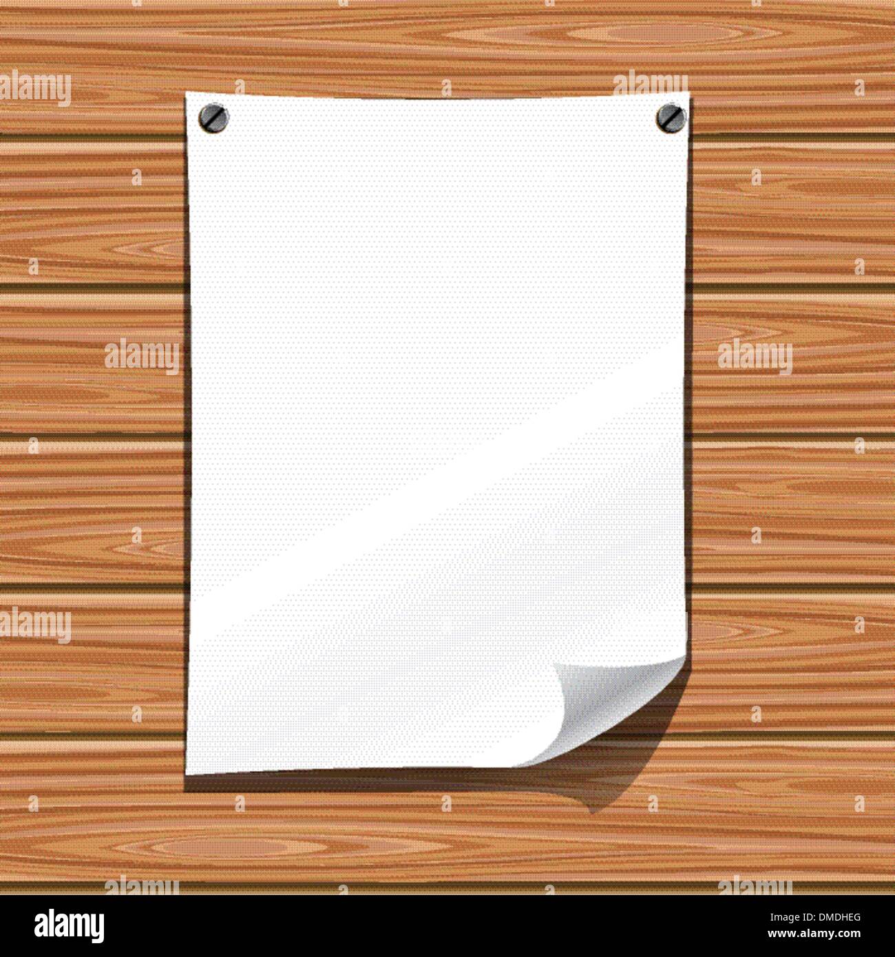 Copy space on white wooden Stock Vector Images - Alamy