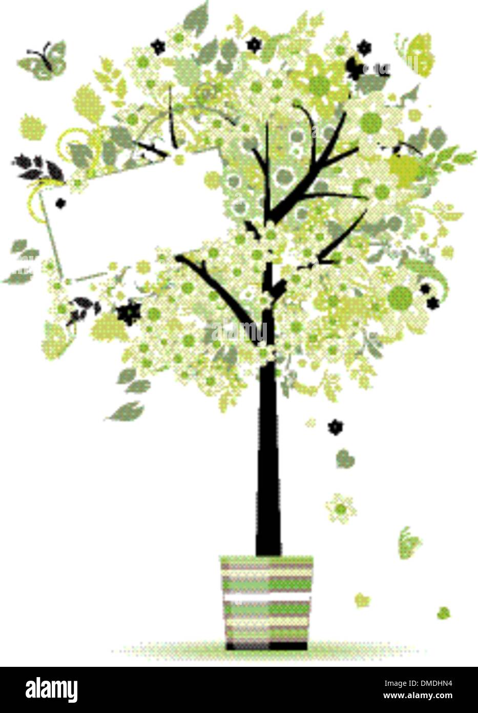 Bark in the background Stock Vector Images - Alamy