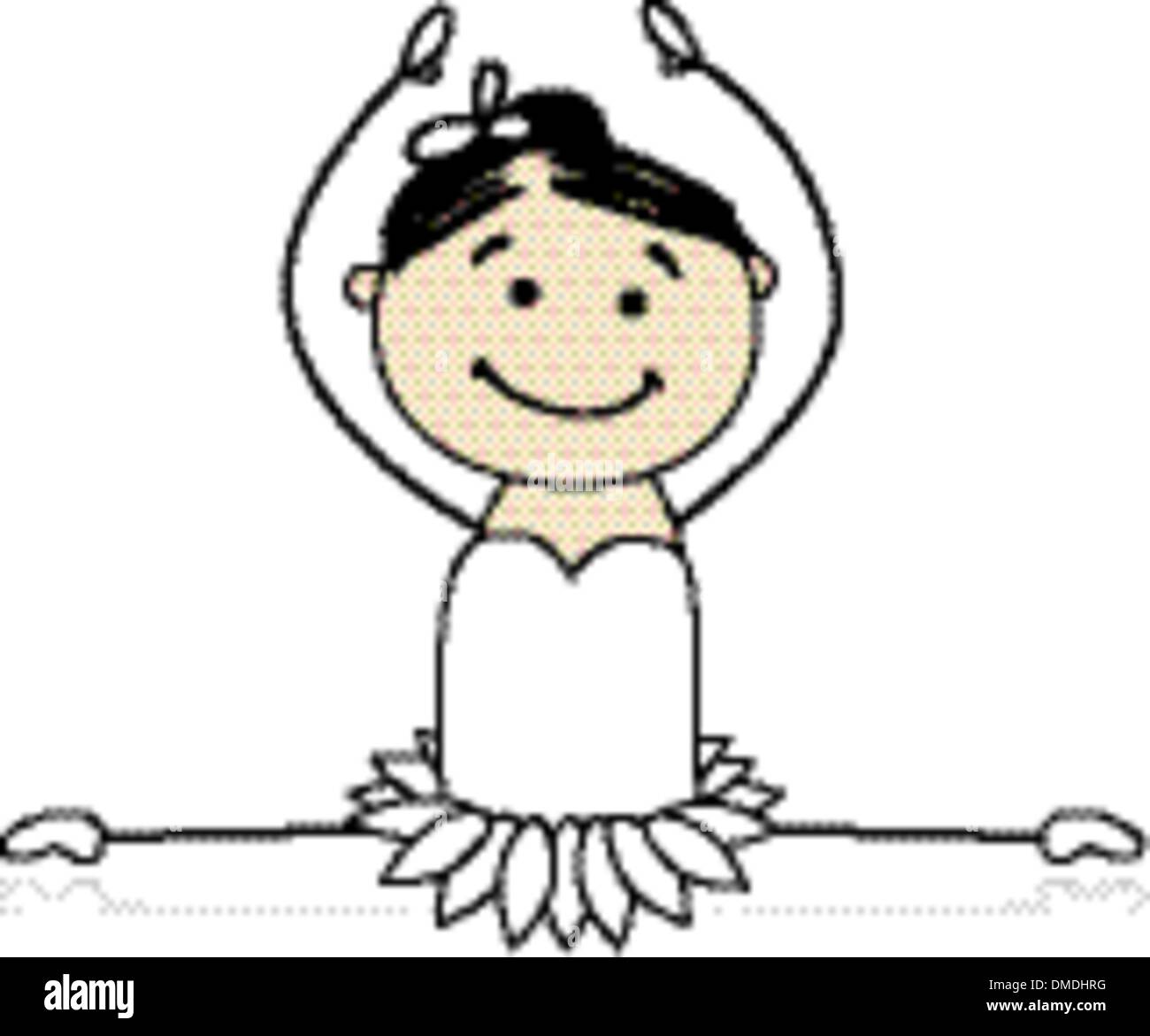 Cute little ballet dancer for your design Stock Vector Image & Art - Alamy