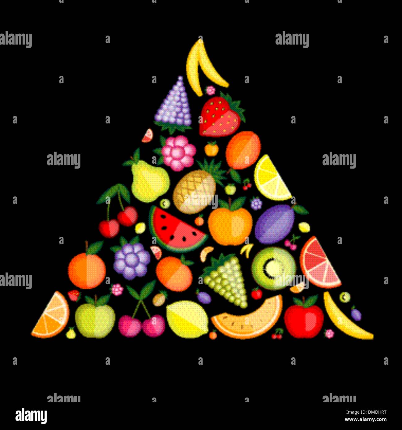 Fruit pyramid for your design Stock Vector Image & Art - Alamy