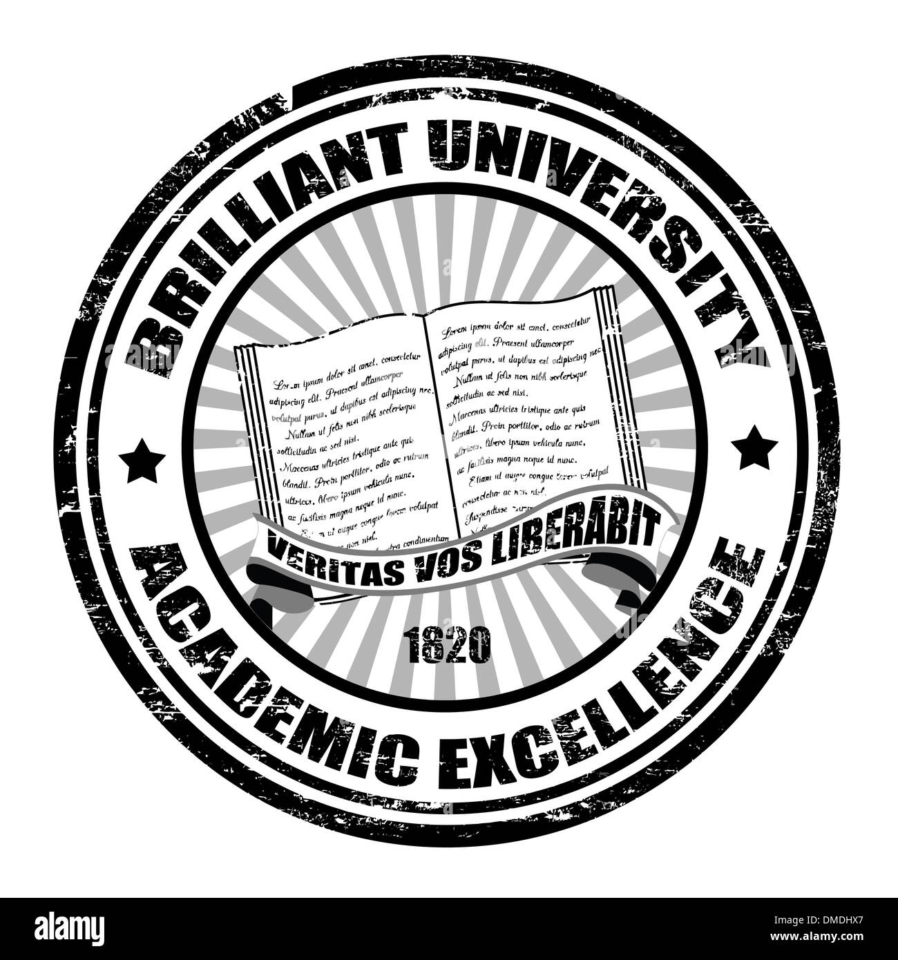 Academic stamp Stock Vector Images - Alamy