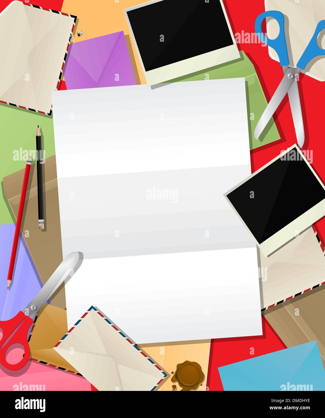 Paper collage art Stock Vector Images - Alamy