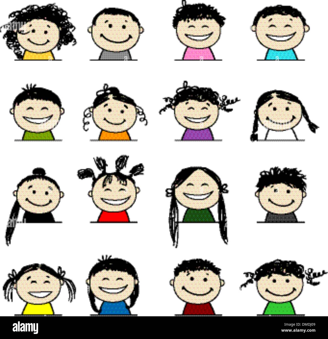 Smiling people icons for your design Stock Vector Image & Art - Alamy