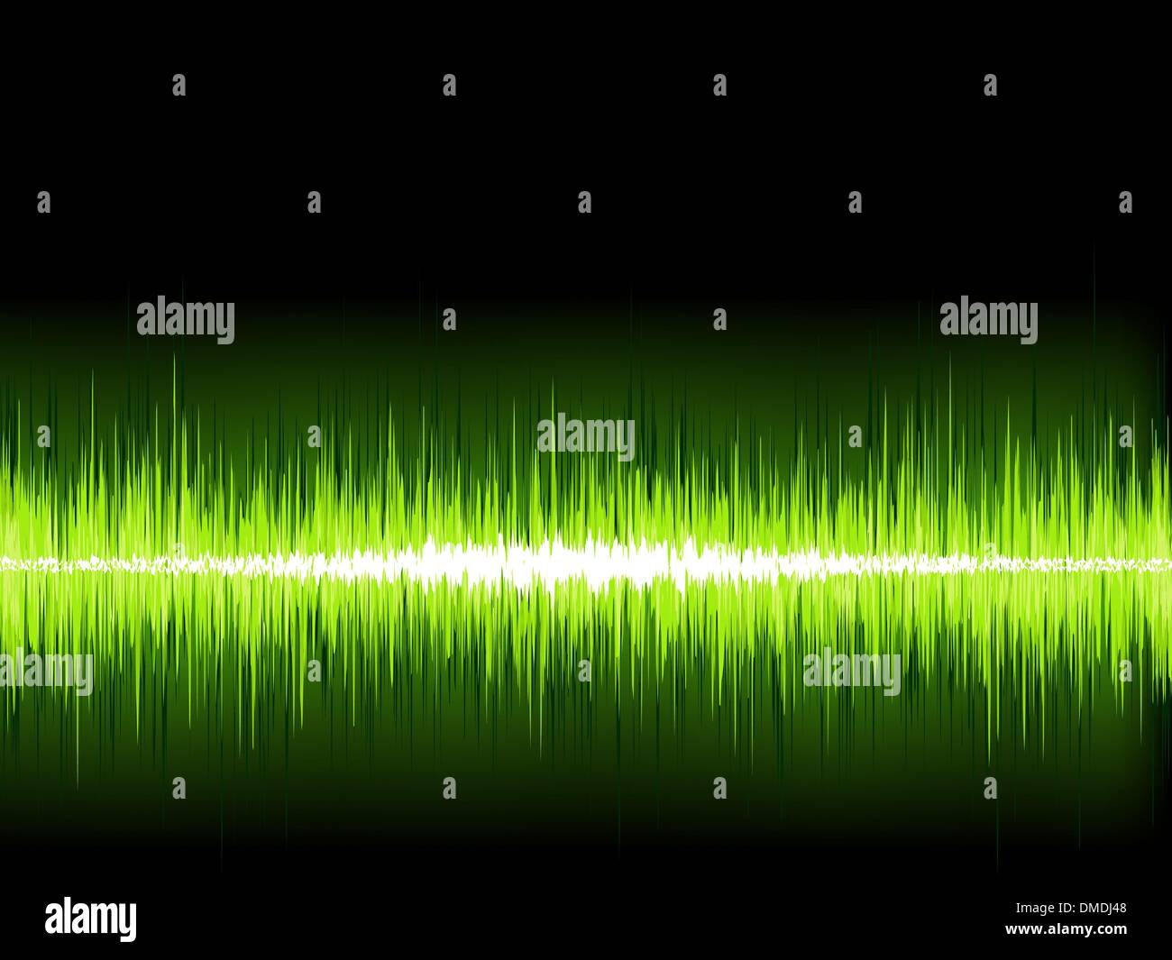 Green sound wave on white background. + EPS8 Stock Vector Image & Art ...