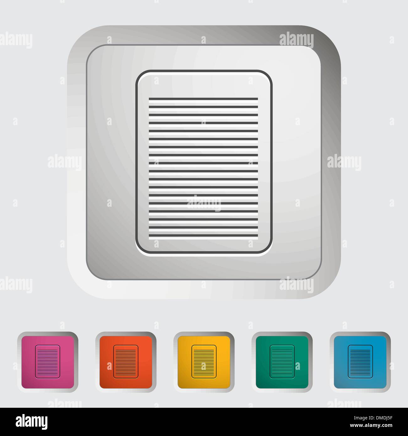 Document single icon Stock Vector Image & Art - Alamy